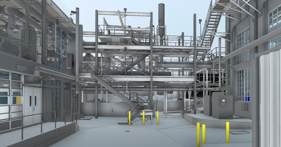 In3d-UGA-Steam-Plant-Exterior-Alley-Model | Innovative 3D